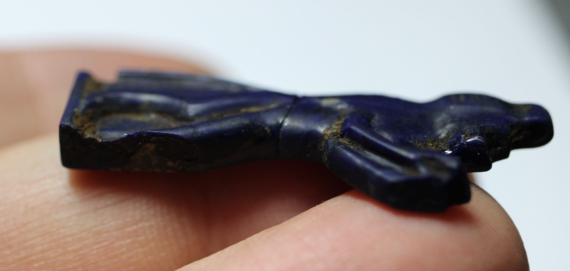 Acropolo. ANCIENT EGYPT. STONE AMULET OF A VELVET MONKEY. 1250 B.C