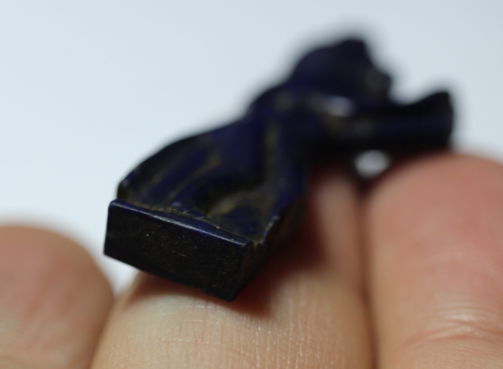 Acropolo. ANCIENT EGYPT. STONE AMULET OF A VELVET MONKEY. 1250 B.C