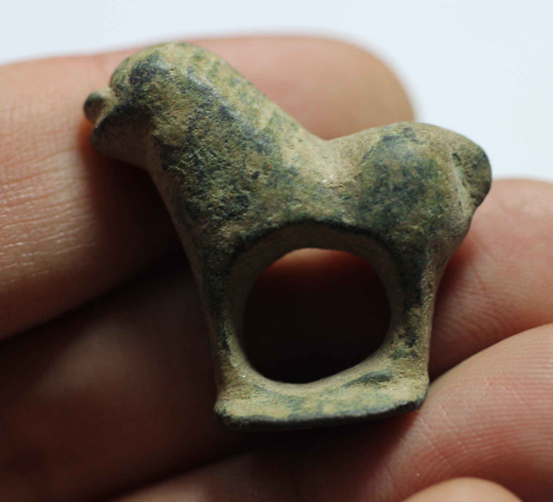 Acropolo. ANCIENT IRON AGE BRONZE LION. 700 - 600 B.C