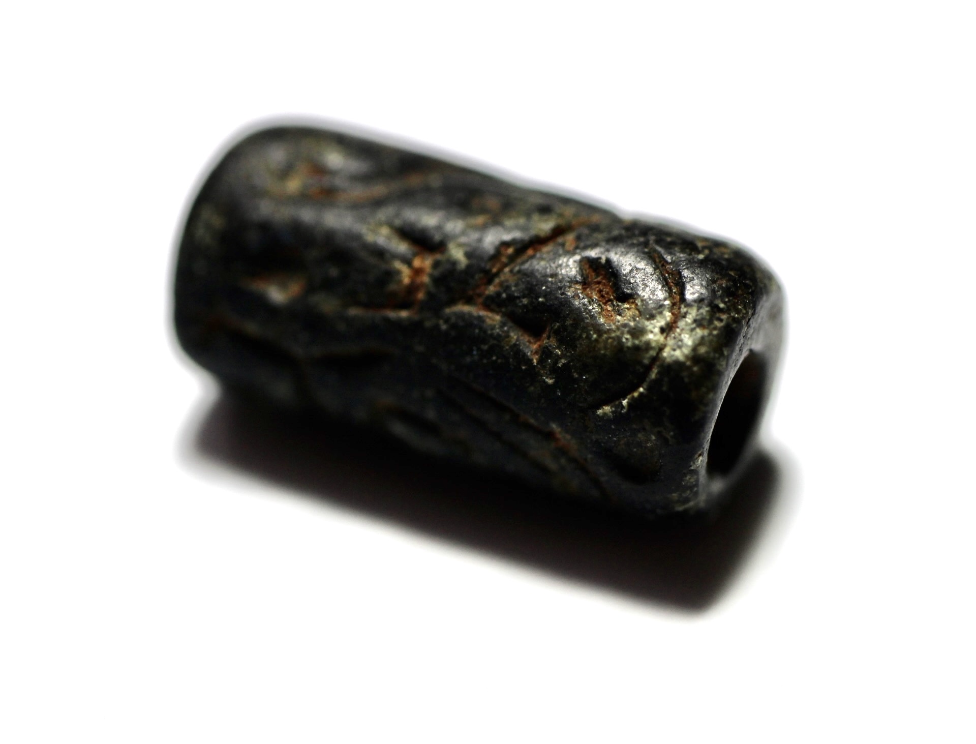 ANCIENT Cypro-Canaanite 1200 BC STONE CYLINDER SEAL