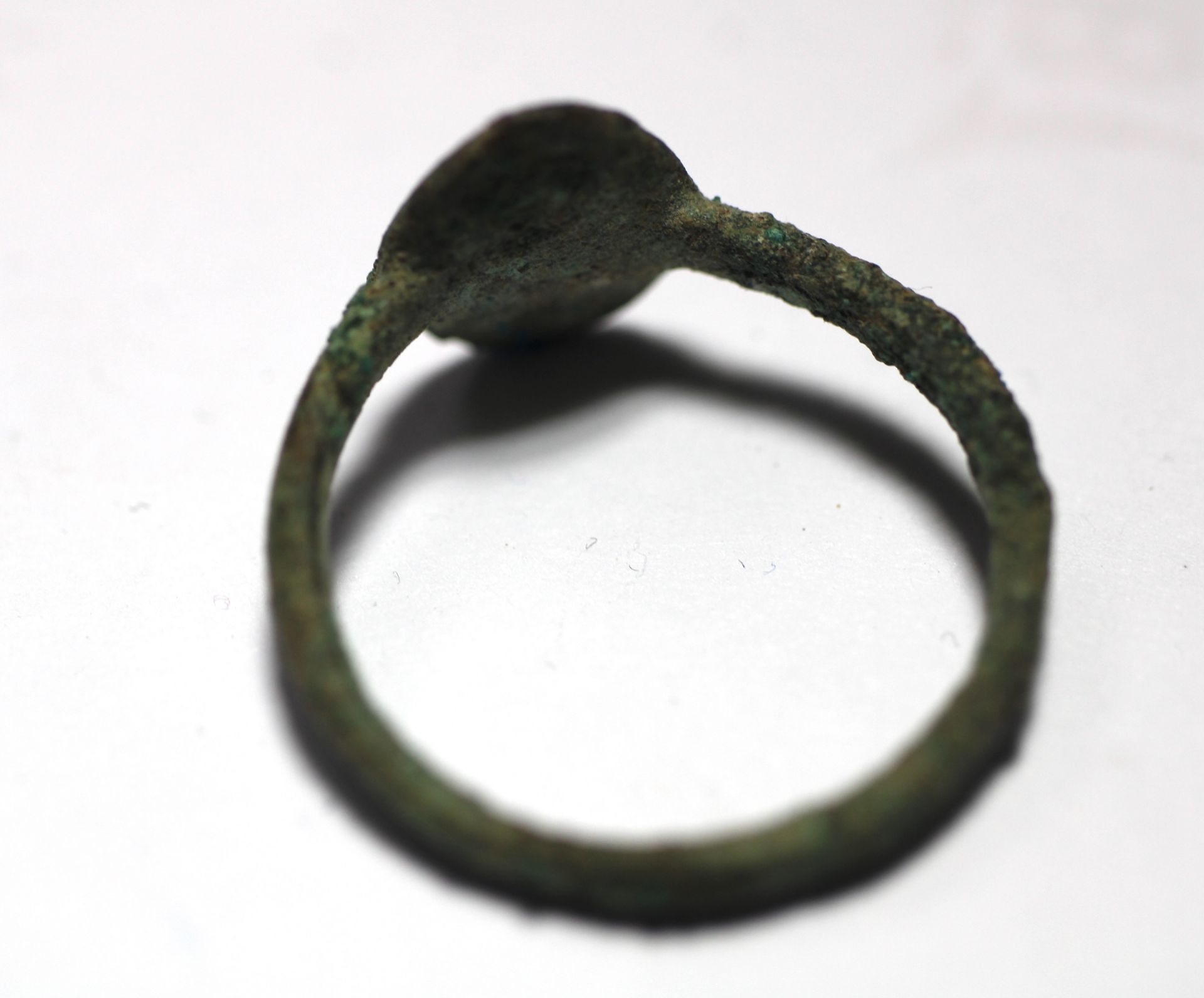 ANCIENT BYZANTINE LARGE BRONZE RING. 1000 A.D