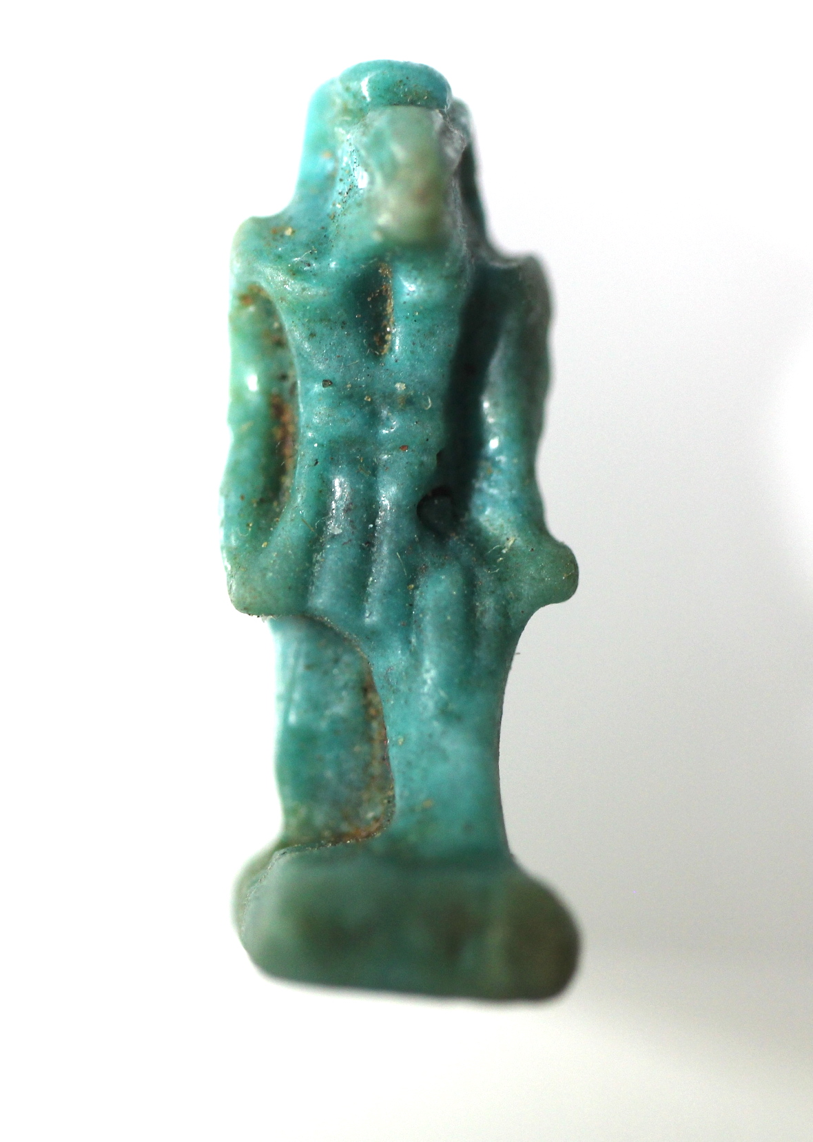 ANCIENT EGYPT FAIENCE THOTH AMULET. 600 - 300 B.C