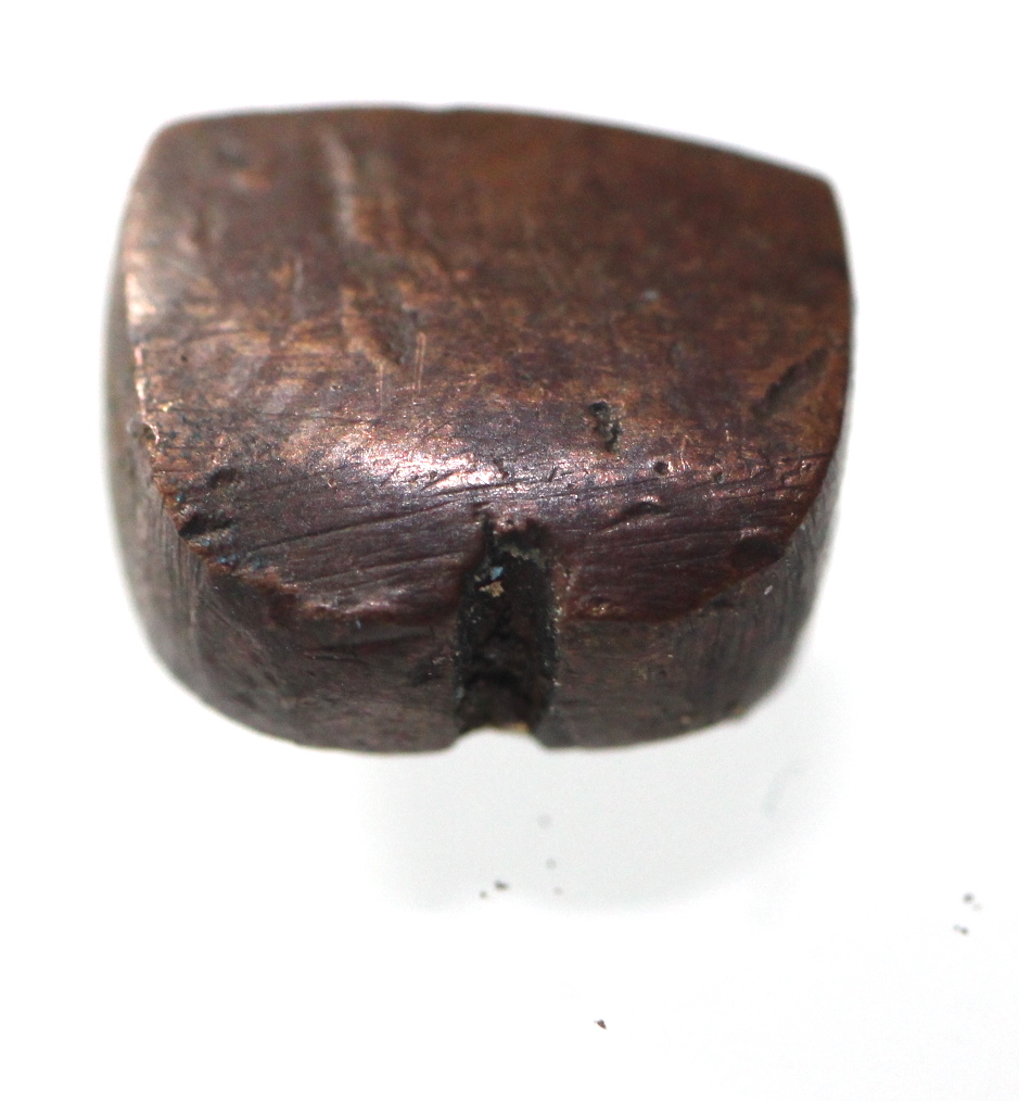 ANCIENT AMMONITE BRONZE SEAL. IRON AGE II . 7th-6th century BC.