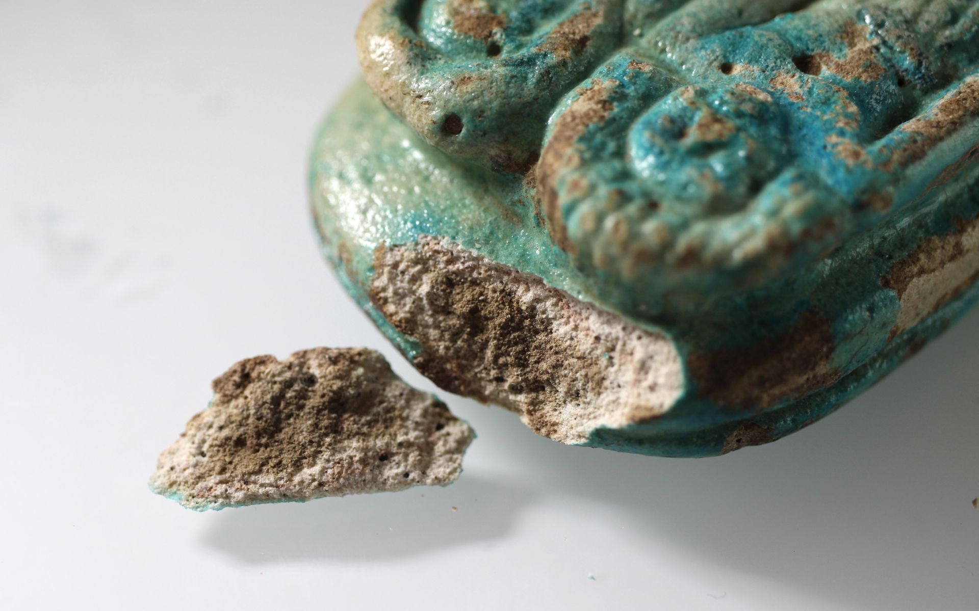 Acropolo. Ancient Egypt. Faience Plaque. Male & Female. 700 - 500 B.C