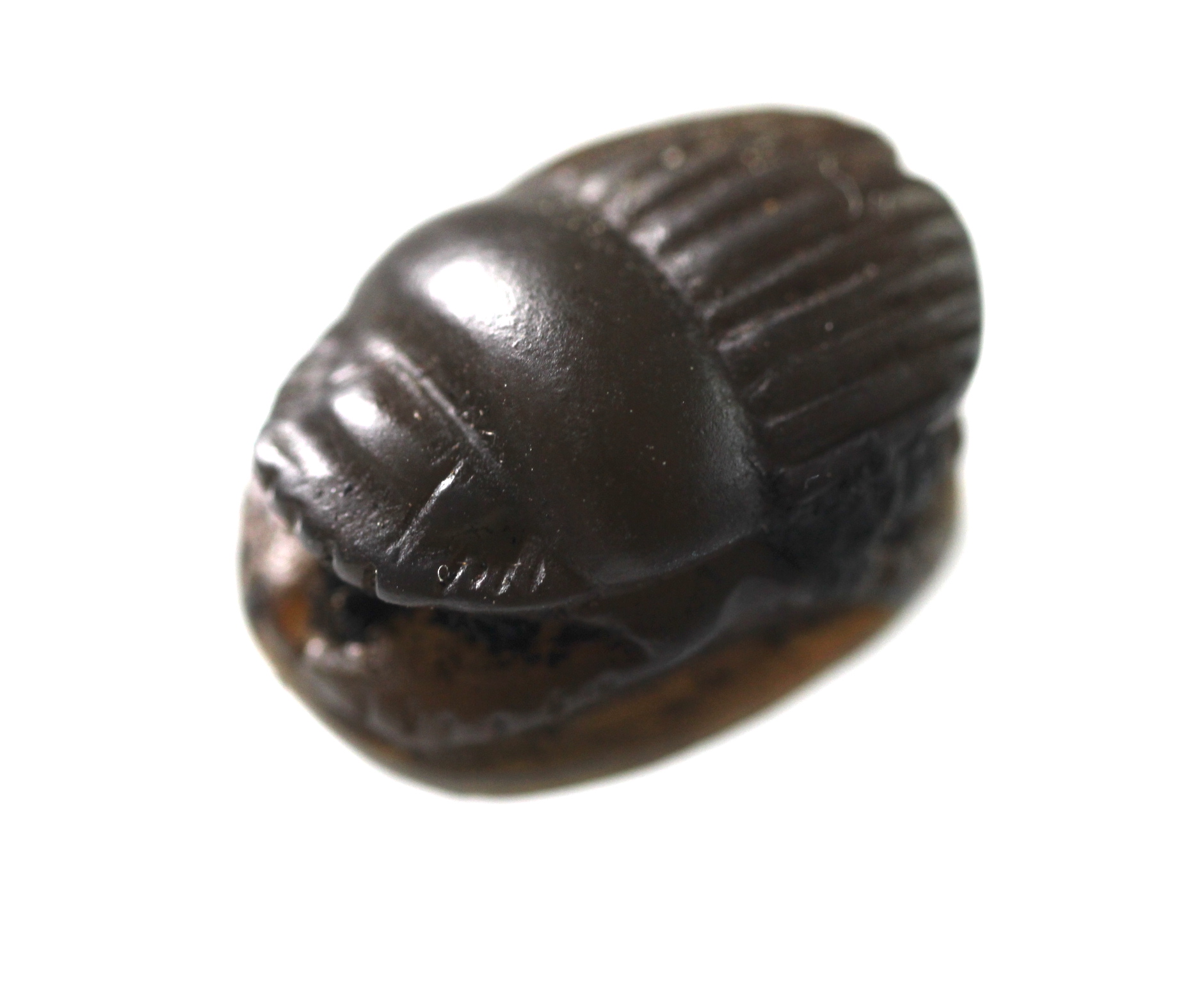 ANCIENT EGYPT. STONE SCARAB. 1250 B.C RAMISSES II ERA