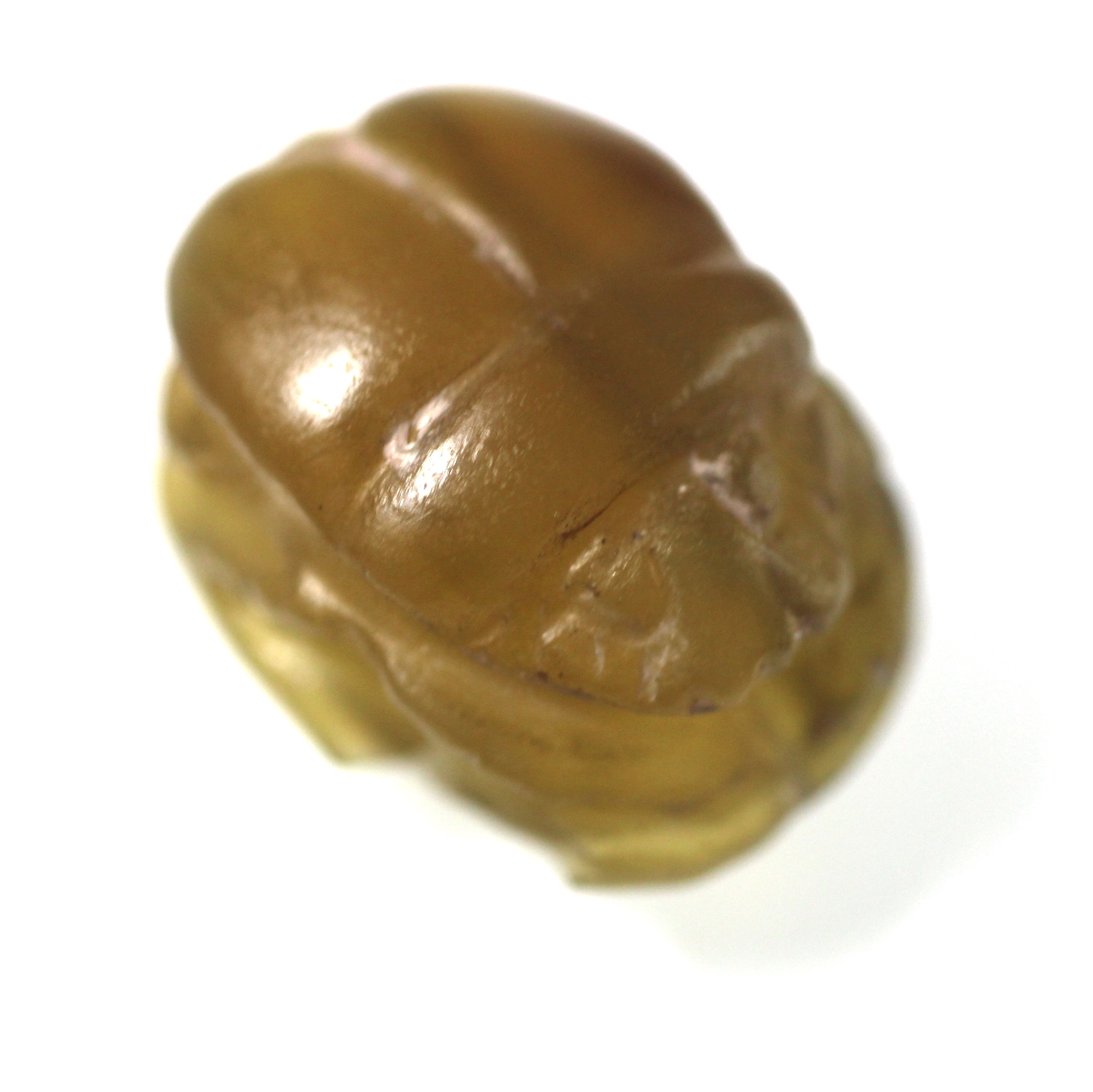 ANCIENT EGYPT. LIBYAN GLASS SCARAB. 1250 B.C RAMISSES II ERA