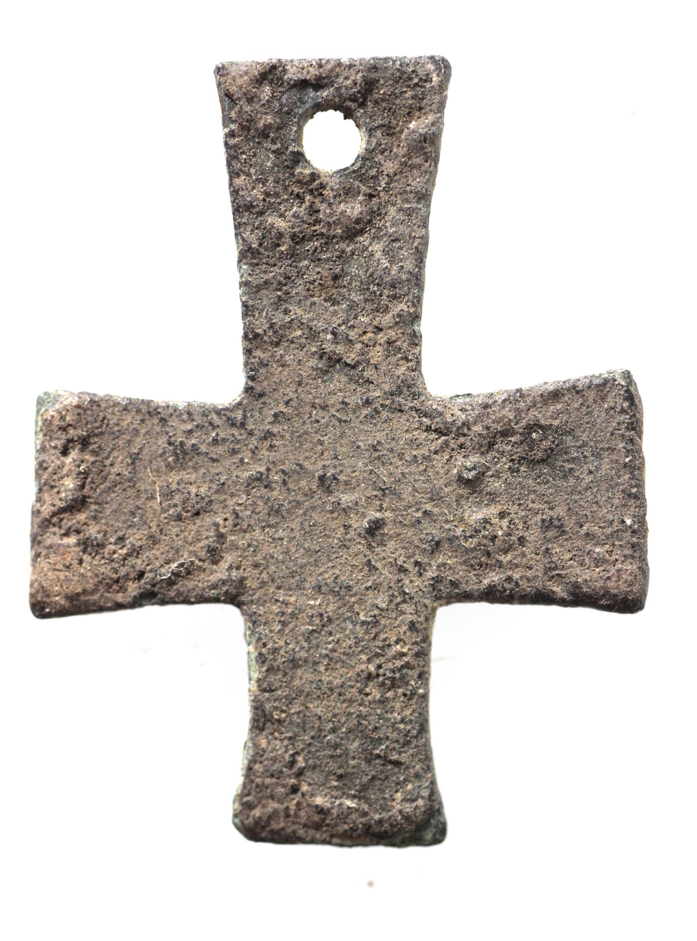 Acropolo. HOLY LAND. BYZANTINE. BRONZE CROSS. 1000 A.D