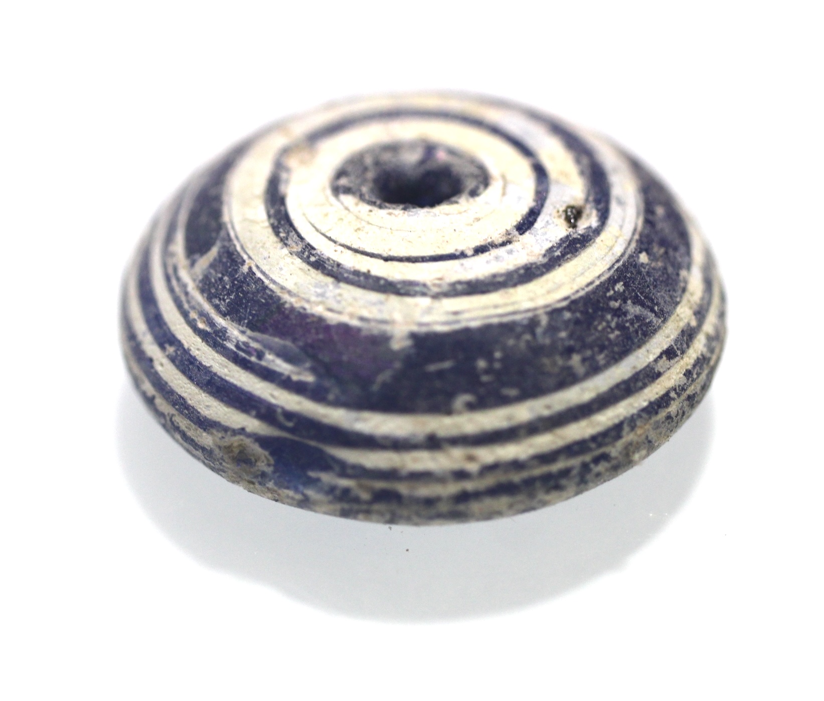 Acropolo. ANCIENT ROMAN GLASS BUTTON. 1200 - 300 A.D