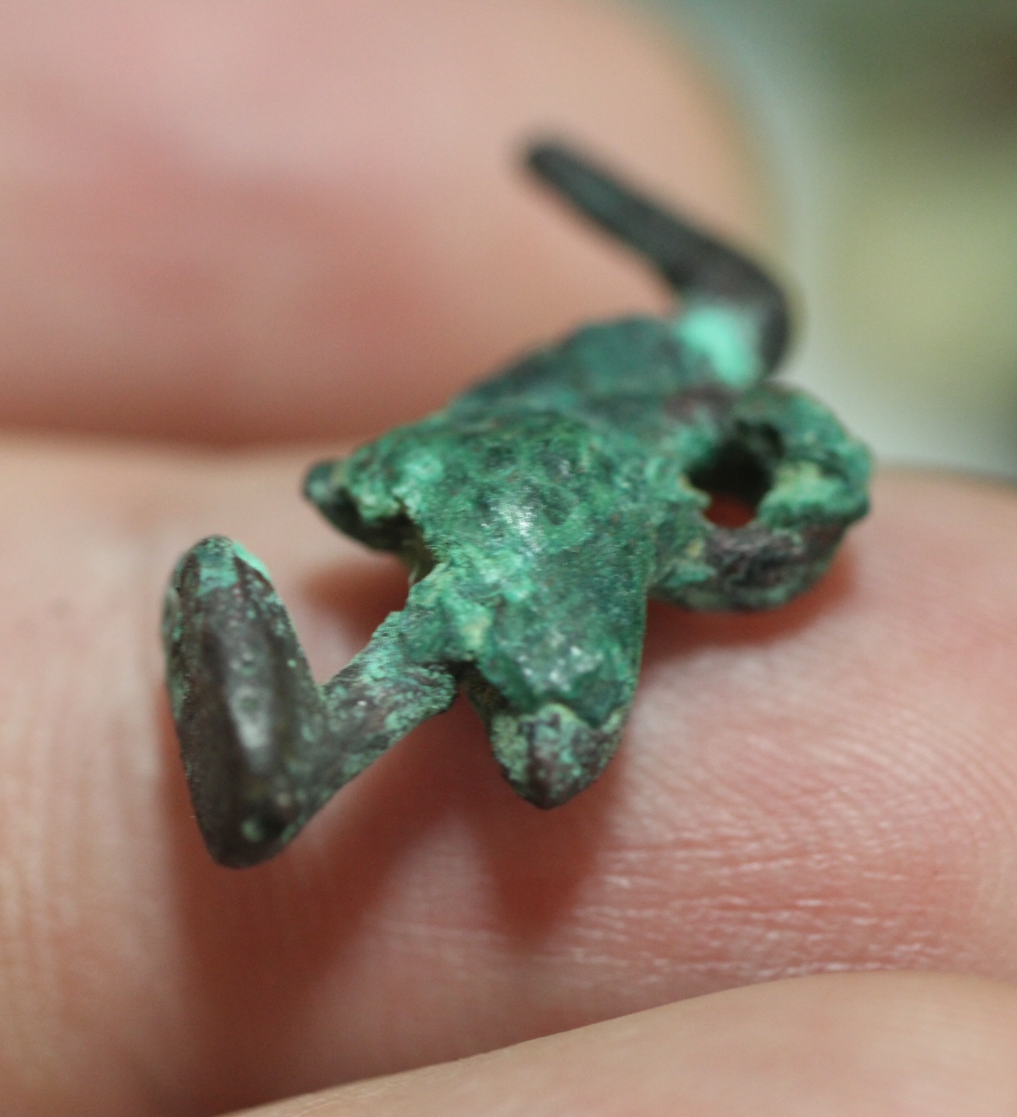 ANCIENT EGYPT. BRONZE IBIS AMULET. 600 - 300 B.C