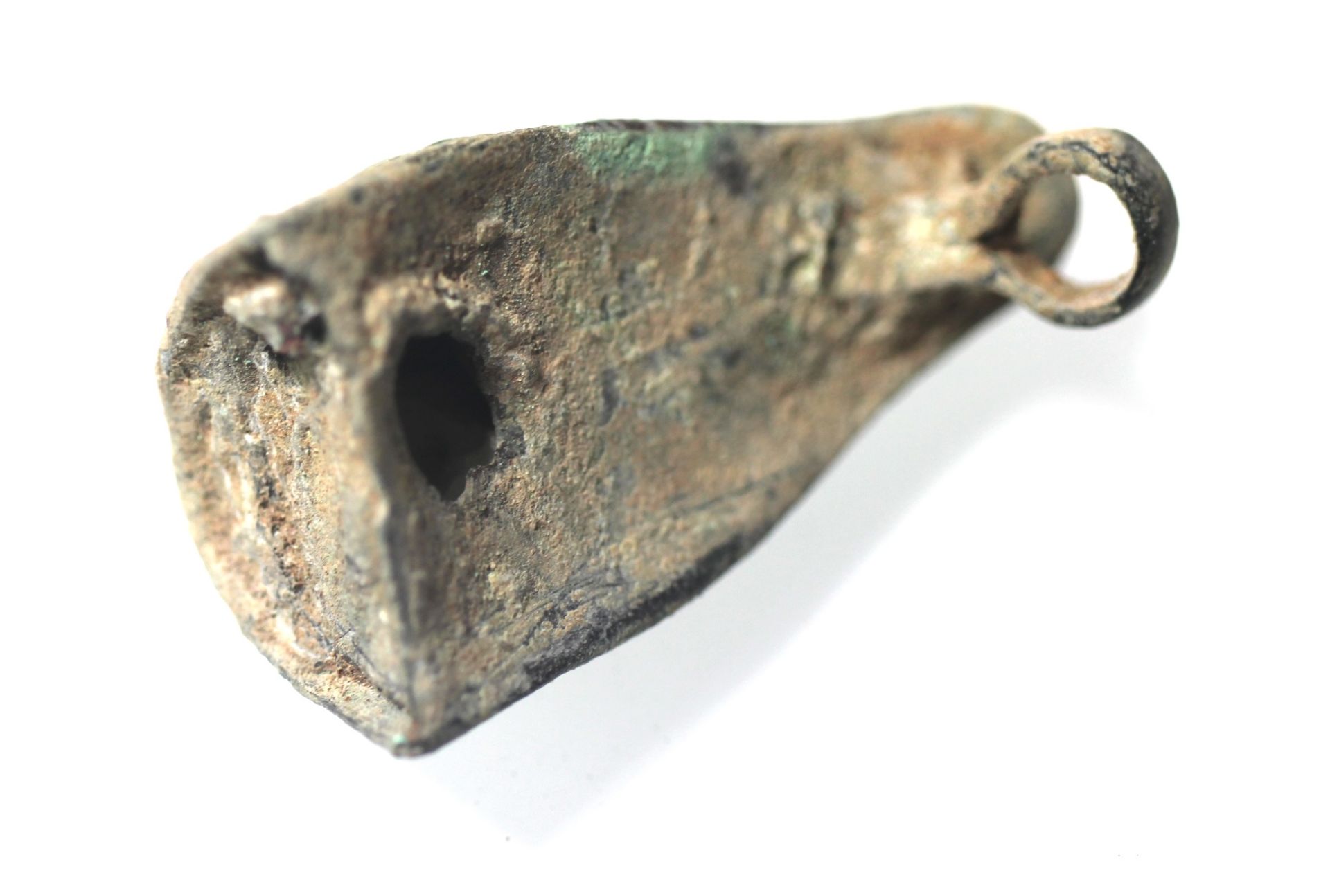 ANCIENT ACHAEMENID BRONZE LOCK. RAM'S HEAD 500 B.C. PERSIAN OCCUPATION ...