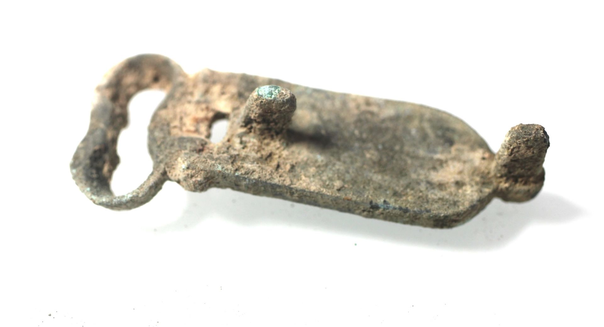 Acropolo. ANCIENT ROMAN BRONZE BELT BUCKLE. 300 - 400 A.D