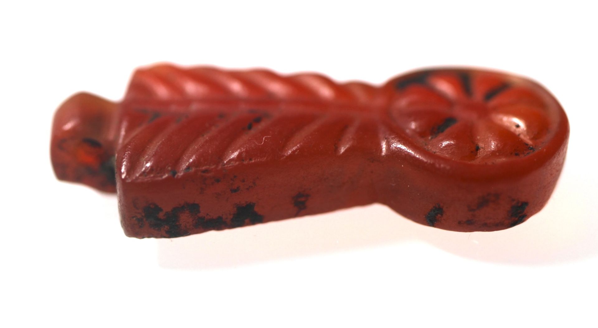 ANCIENT EGYPT. CARNELIAN STONE MENAT AMULET . 13 CENTURY B.C - NEW KINGDOM