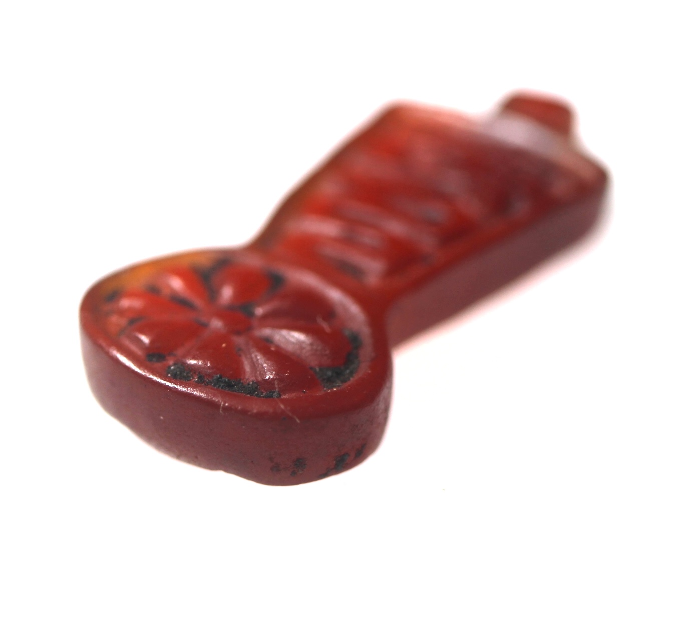 ANCIENT EGYPT. CARNELIAN STONE MENAT AMULET . 13 CENTURY B.C - NEW KINGDOM