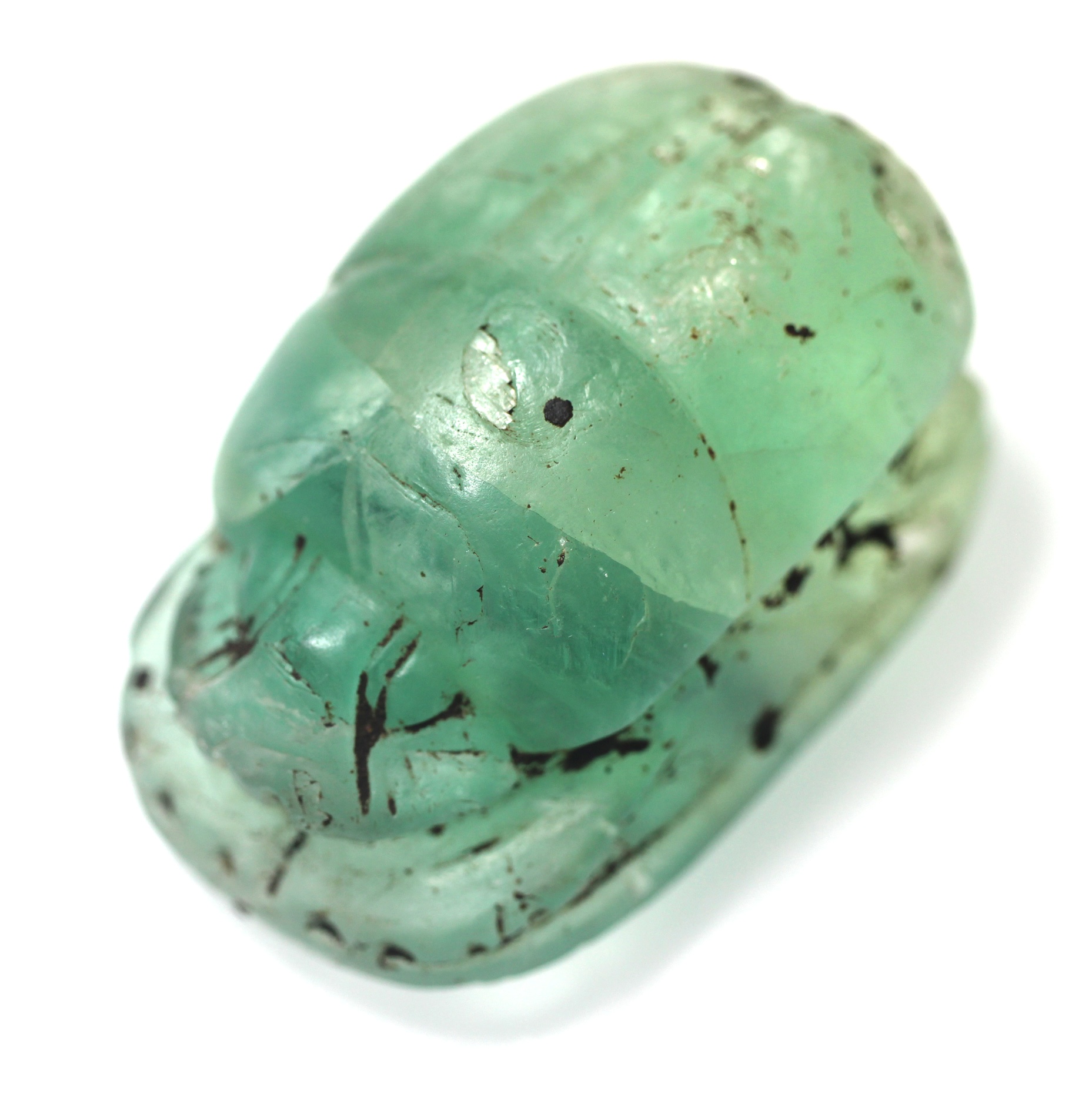 Acropolo. ANCIENT EGYPT. ENORMOUS LIBYAN GLASS SCARAB. 1250 B.C