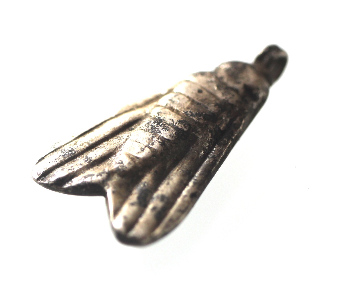 ANCIENT EGYPT. NEW KINGDOM SILVER FLY AMULET. 1250 B.C