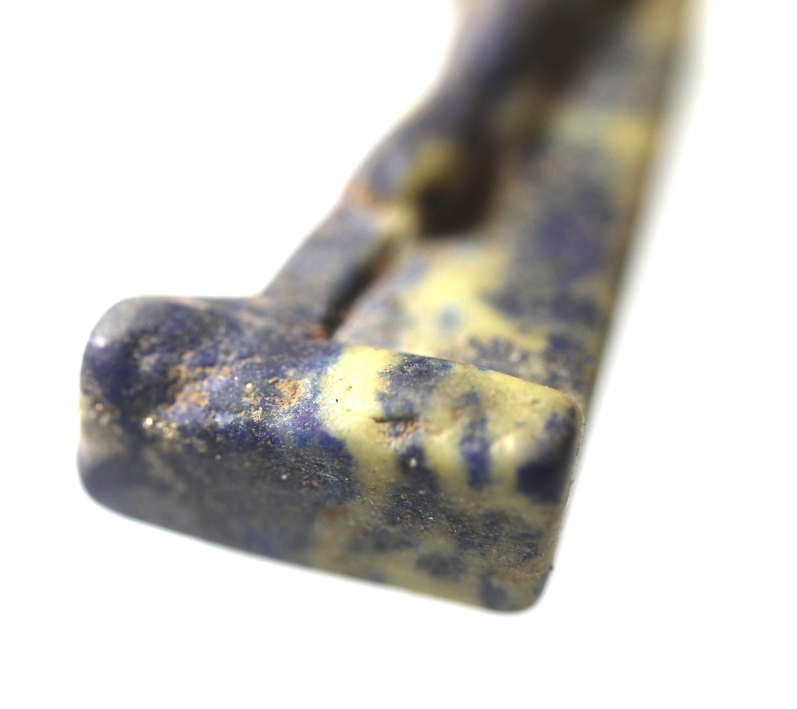 ANCIENT EGYPT. NEW KINGDOM LAPIS LAZULI AMULET OF ANUBIS. 1250 B.