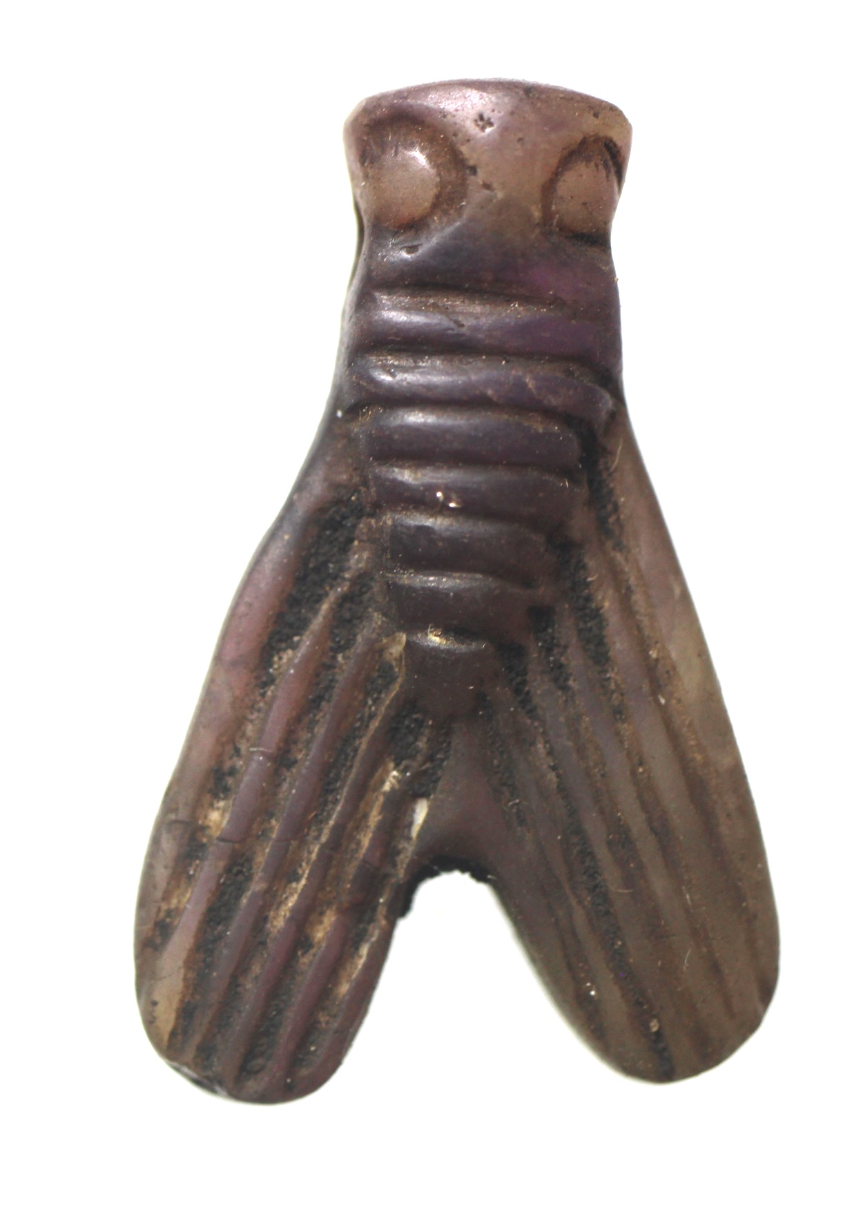 Acropolo. ANCIENT EGYPT. NEW KINGDOM AMETHYST FLY AMULET . 1250 B.C