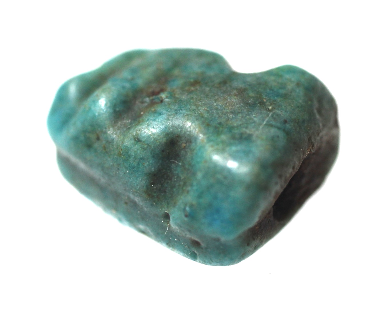 Acropolo. ANCIENT EGYPT. FAIENCE LION HEAD AMULET 600 - 300 B.C