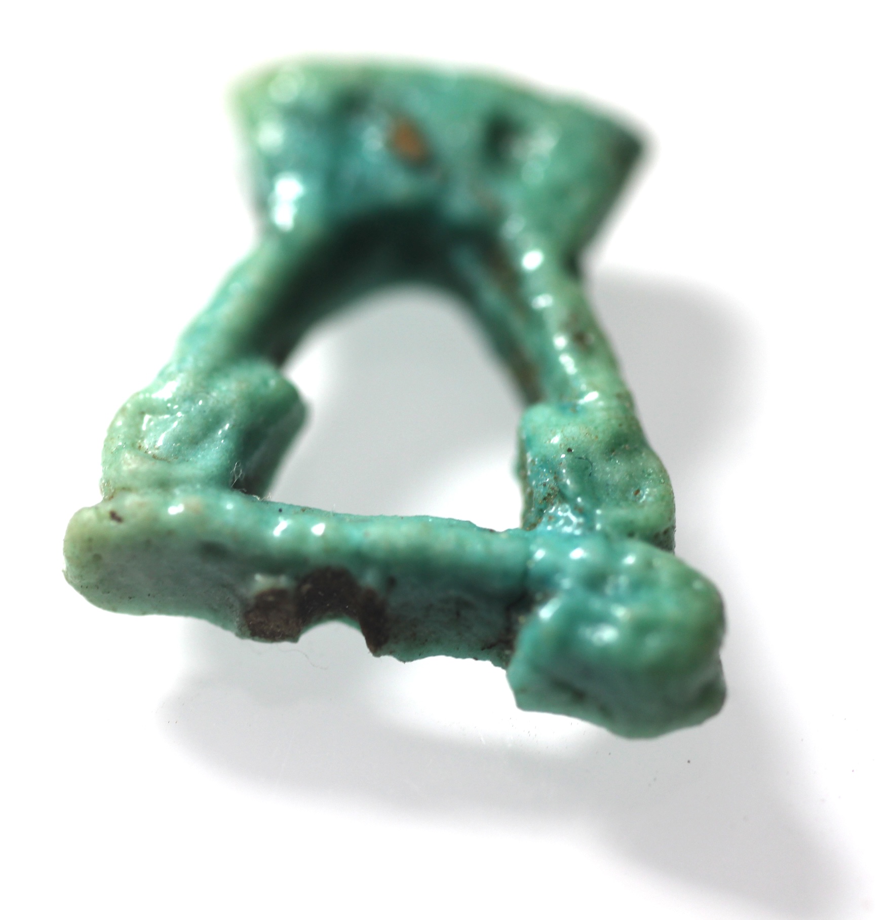 ANCIENT EGYPT. UNIQUE MUMMIFICATION SCENE? FAIENCE AMULET. 600 - 300 B.C