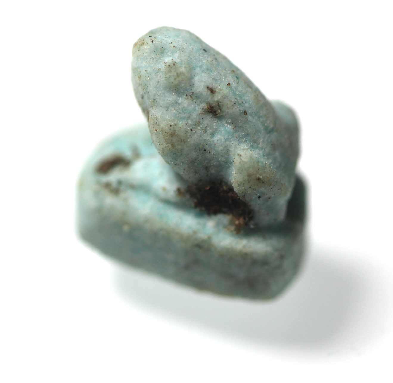 ANCIENT EGYPT. FAIENCE FROG AMULET. 600 - 300 B.C
