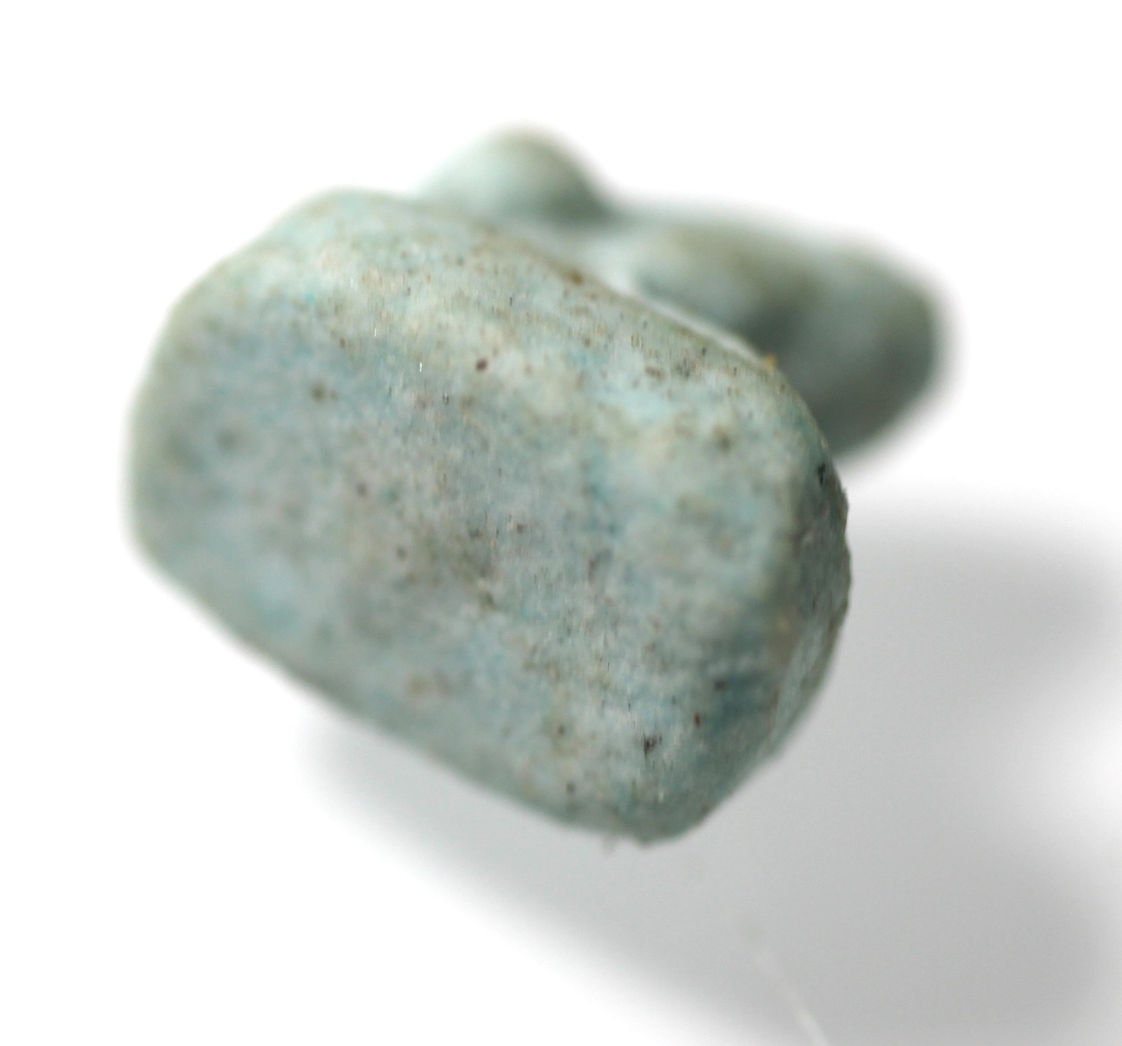 ANCIENT EGYPT. FAIENCE FROG AMULET. 600 - 300 B.C