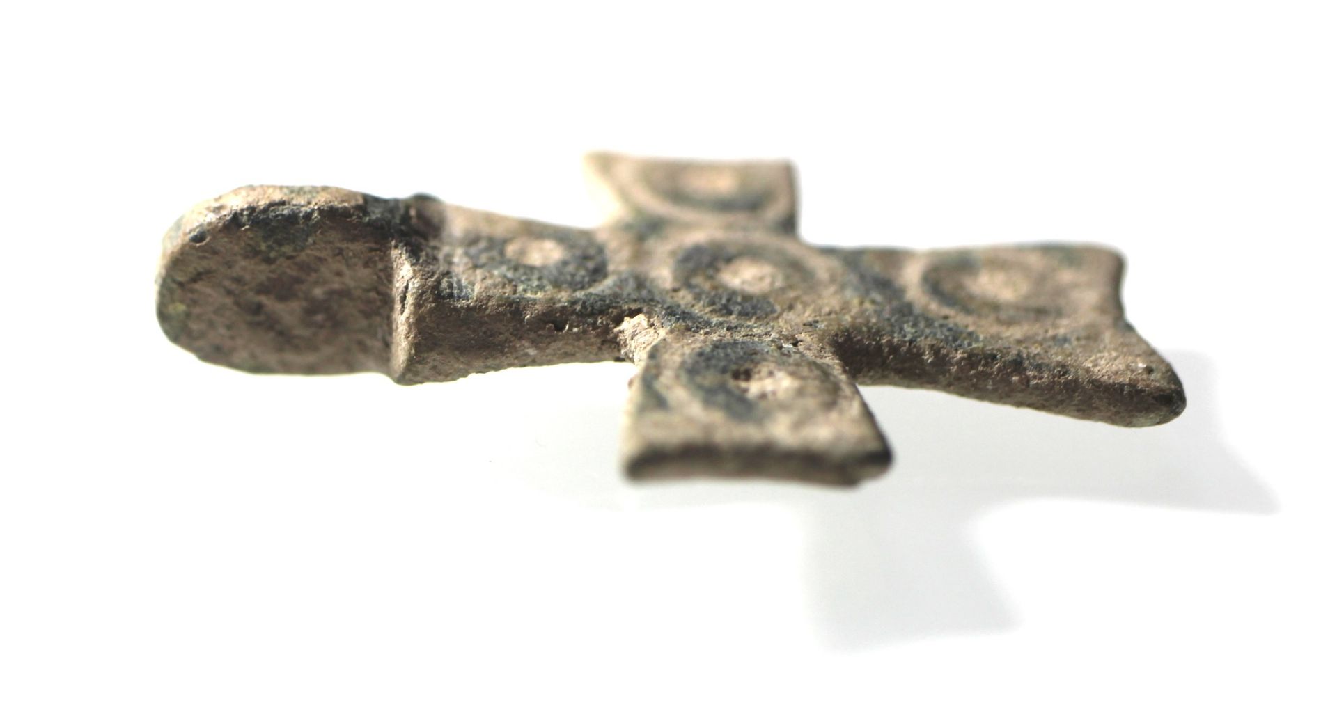 ANCIENT BYZANTINE. BRONZE CROSS. 1000 A.D
