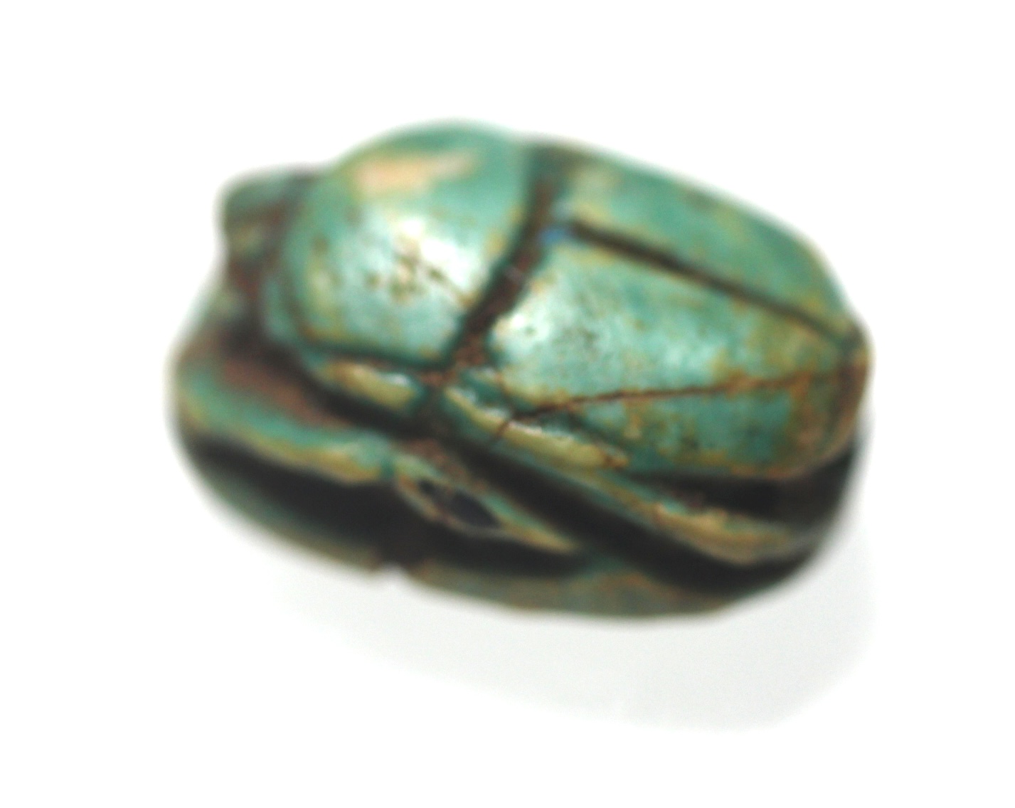 ANCIENT EGYPT. STONE SCARAB. BES 1400 - 1200 B.C