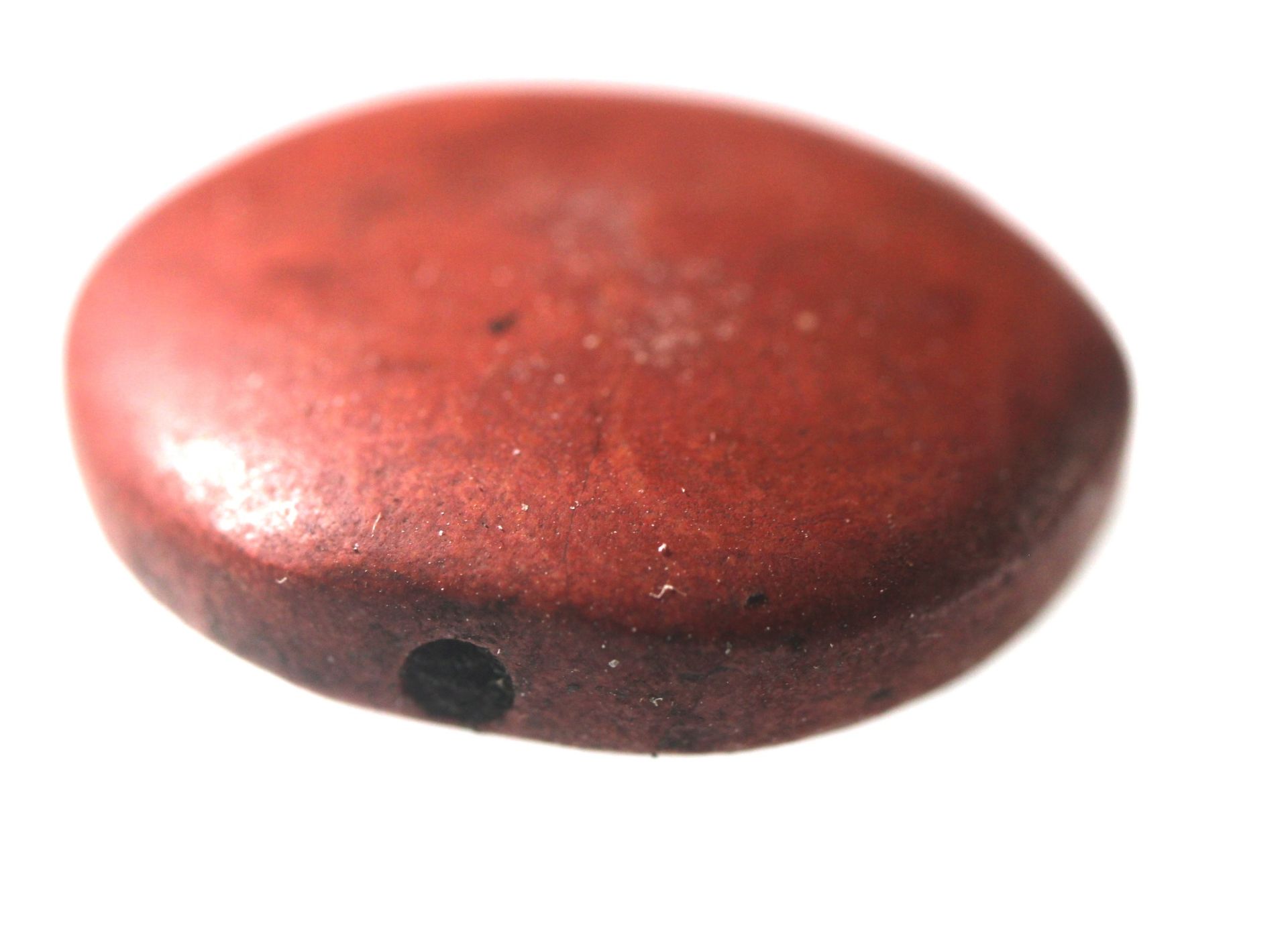 ANCIENT EGYPT. NEW KINGDOM. RED JASPER DISC SHAPED AMULET. 1250 B.C ...