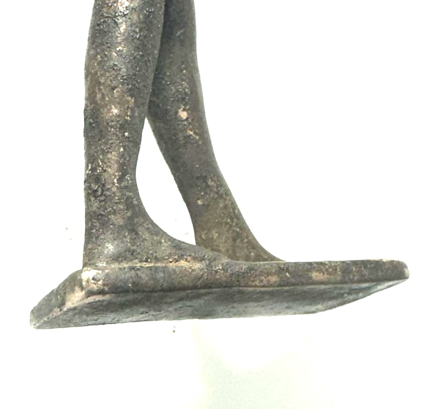 ANCIENT EGYPT. SILVER STATUE OF HORUS. 1250 B.C . NEW KINGDOM