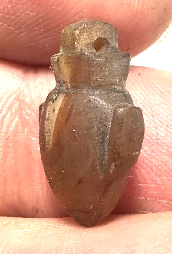 ANCIENT EGYPT. STONE HEART AMULET. NEW KINGDOM 1250 B.C