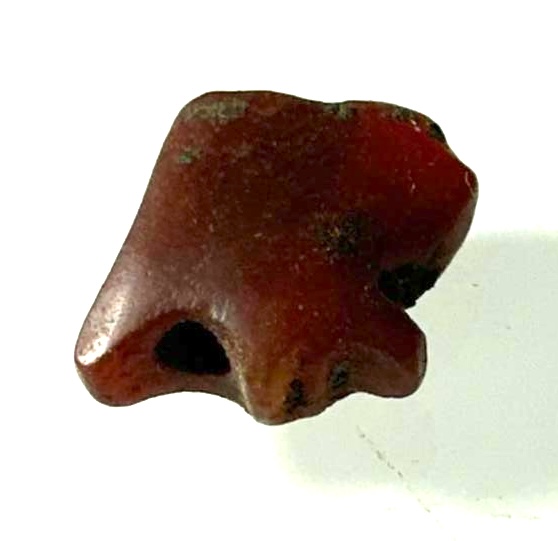 ANCIENT EGYPT . RED JASPER STONE EYE OF HORUS AMULET. 1400 - 1200 B.C ...