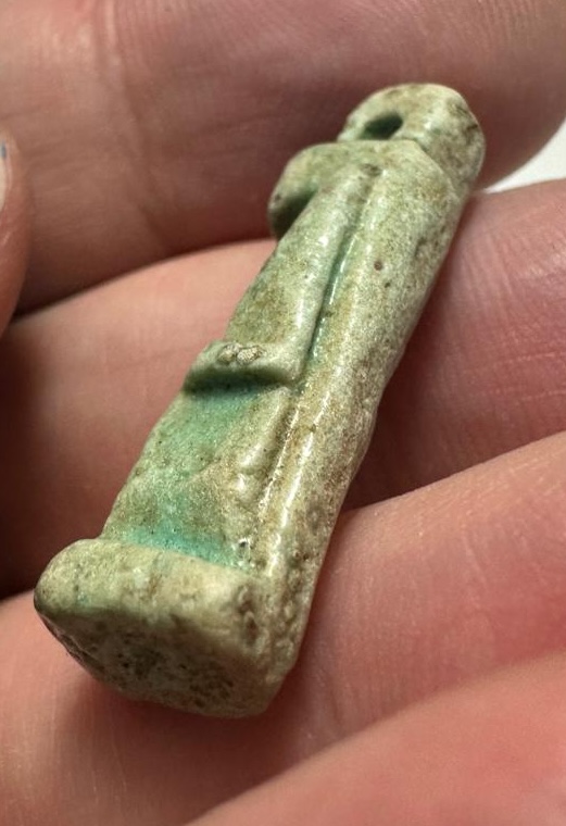 ANCIENT EGYPT. FAIENCE AMULET. THOTH . 600 - 300 B.C