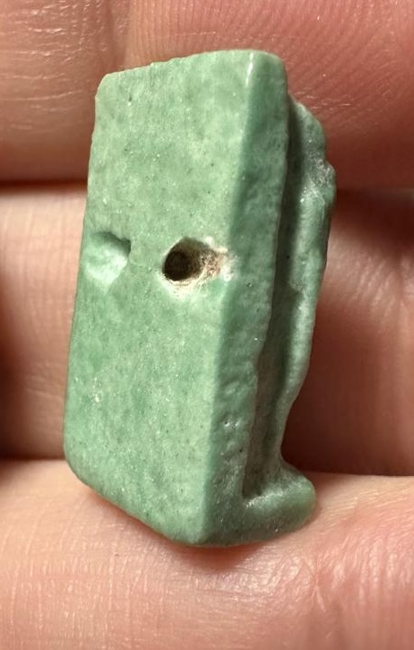 ANCIENT EGYPT. GRECO - ROMAN FAIENCE OSIRIAN TRIAD AMULET. 300 B.C ...
