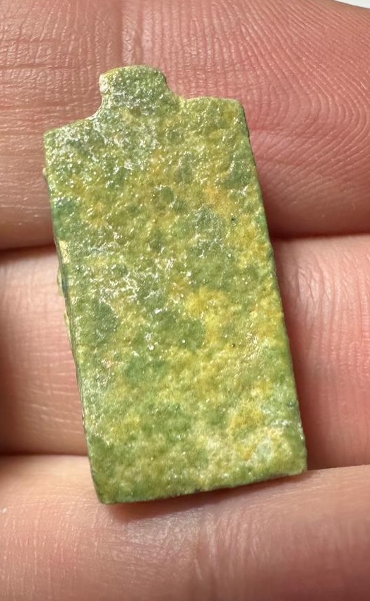 ANCIENT EGYPT. GRECO - ROMAN FAIENCE OSIRIAN TRIAD AMULET. 300 B.C ...