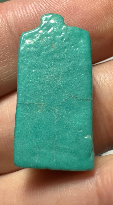 ANCIENT EGYPT. GRECO - ROMAN FAIENCE OSIRIAN TRIAD AMULET. 300 B.C ...
